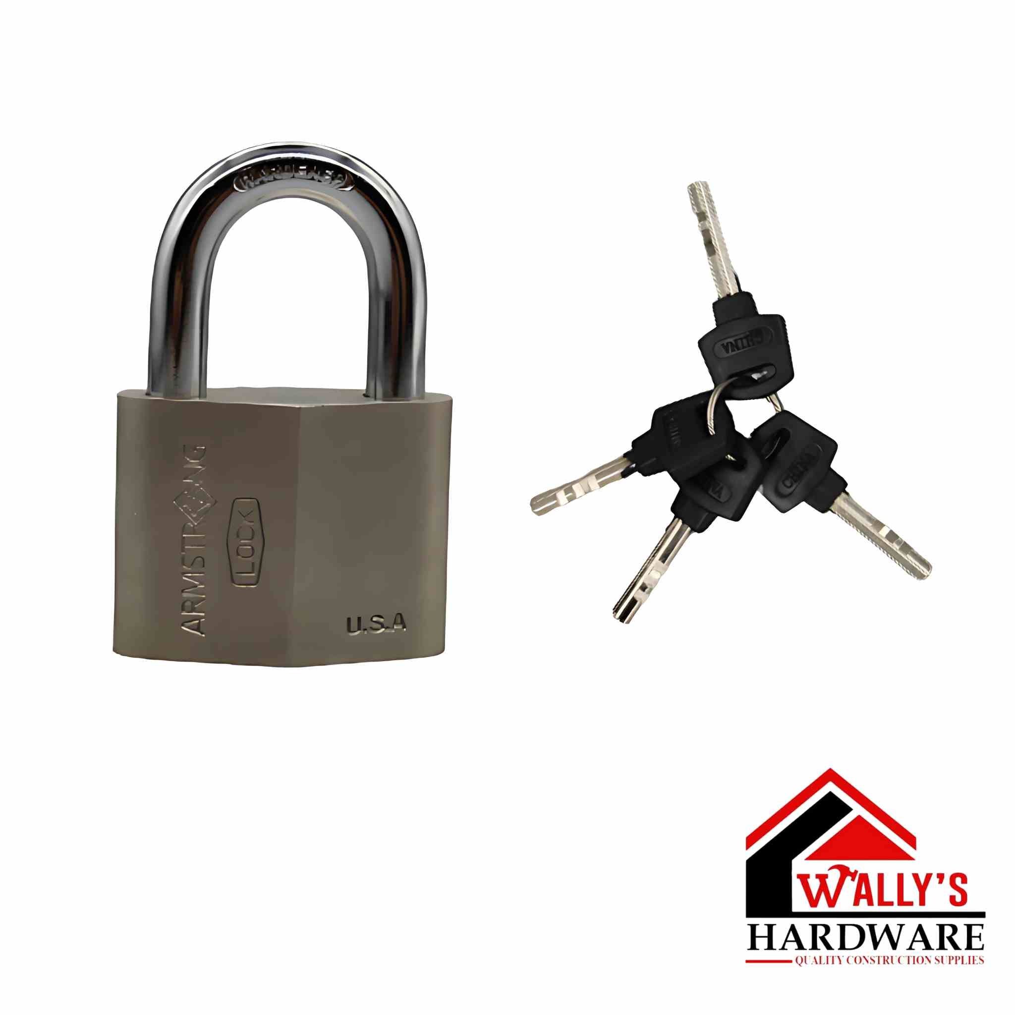 Chrome Diamond Padlock – Wally's Hardware