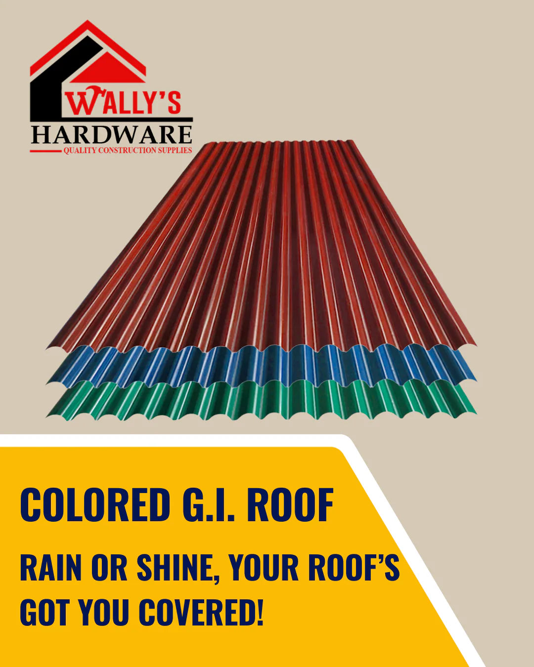 Colored Corrugated Roofs [Pre-Cut] – Wally's Hardware