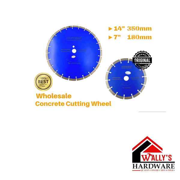 Concrete Diamond Cutting Disc – Heavy-Duty Cutter Wheel (7" and 14 ...
