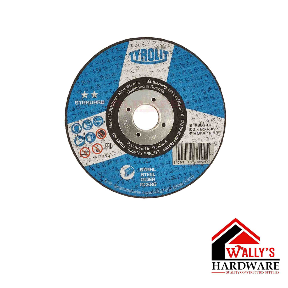 Tyrolit Cutting Disc – Wally's Hardware